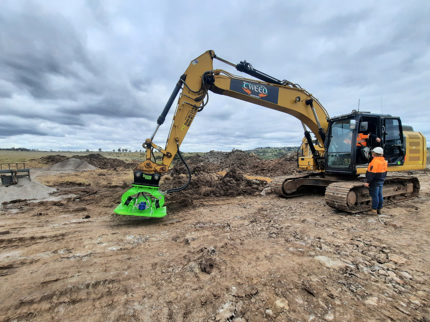 850mm Compaction Plate for 20-24T Excavator – Impact Attachments